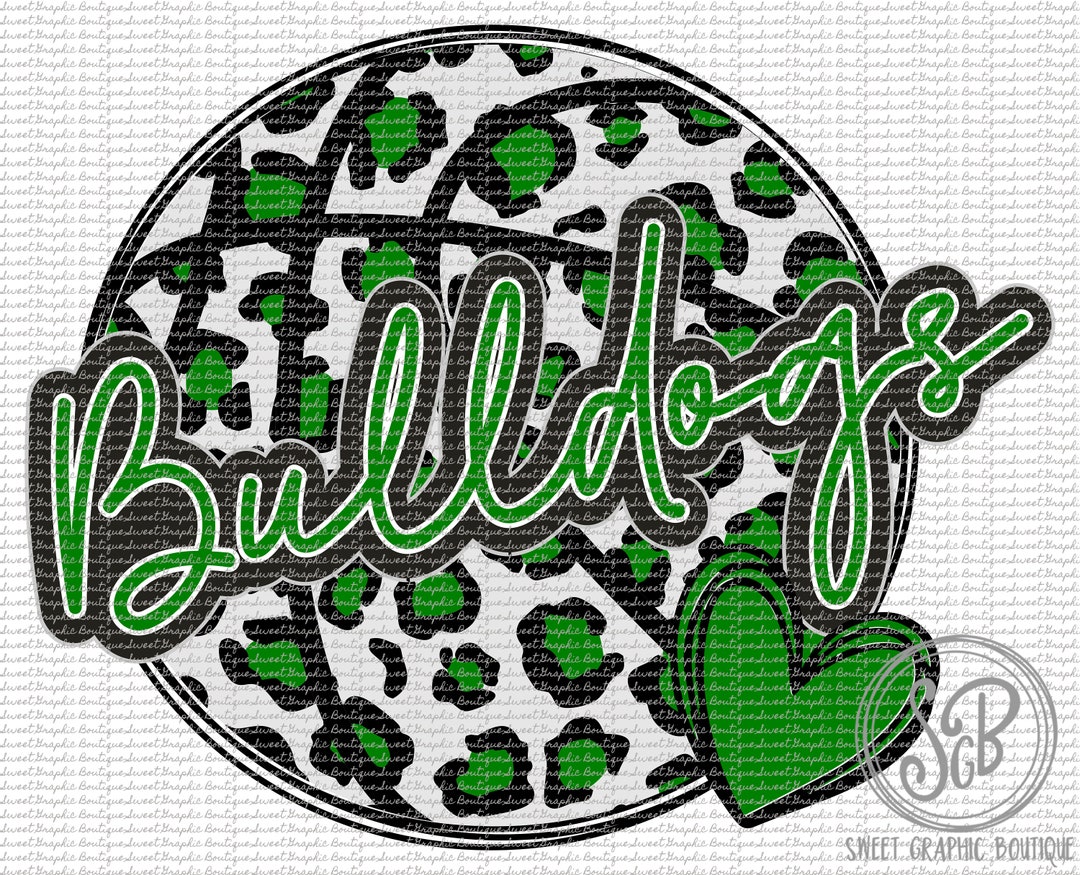 Bulldogs Green Leopard Basketball PNG, Basketball PNG, Leopard Cheetah ...