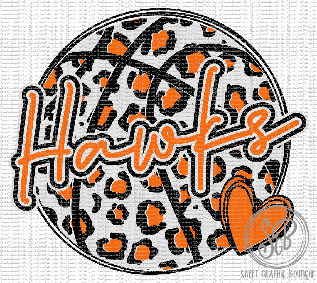 Hawks Orange Leopard Basketball PNG, Basketball PNG, Leopard Cheetah ...