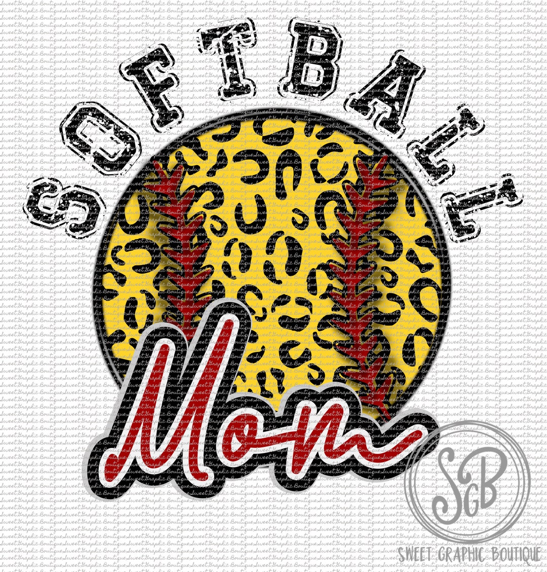 Softball Mom Leopard Cheetah PNG, Cheetah Softball, Leopard Softball ...