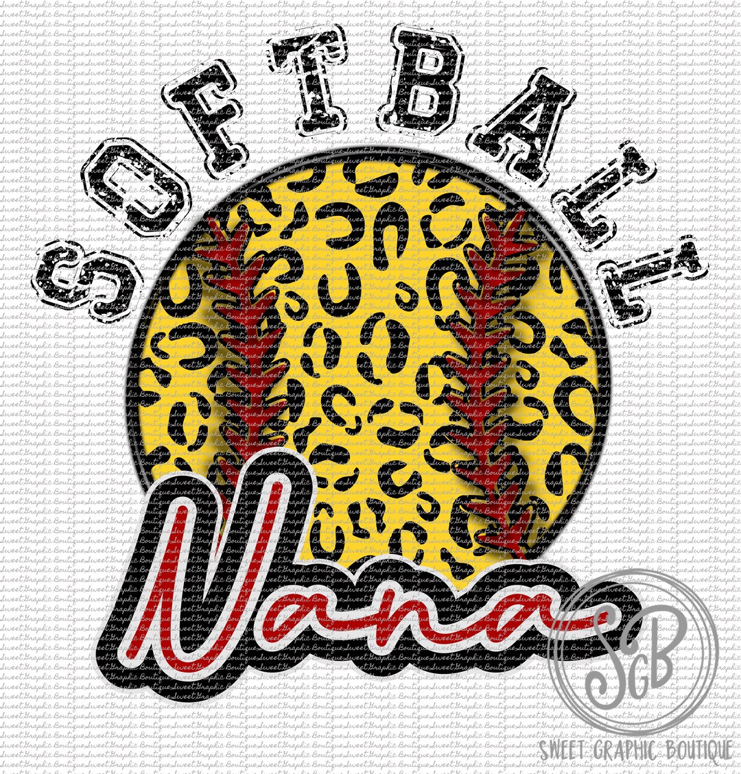 Softball Nana Leopard Cheetah PNG, Cheetah Softball, Leopard Softball ...