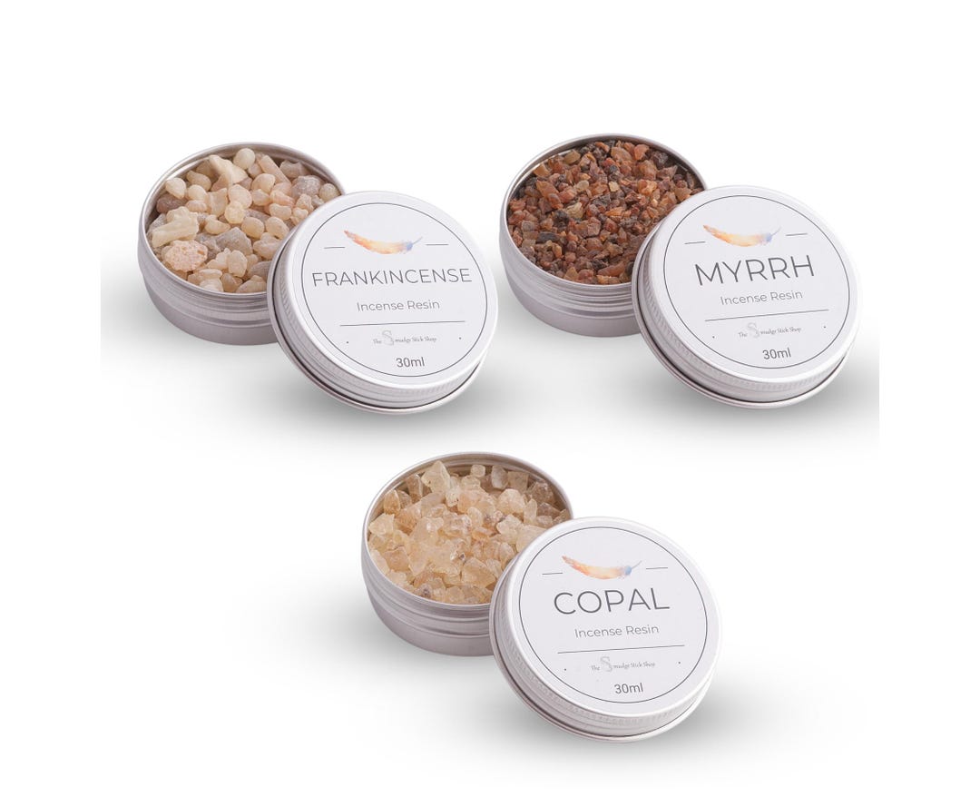 Frankincense, Myrrh, Copal Incense Resin - Fresh Aroma (30ml) - Etsy UK