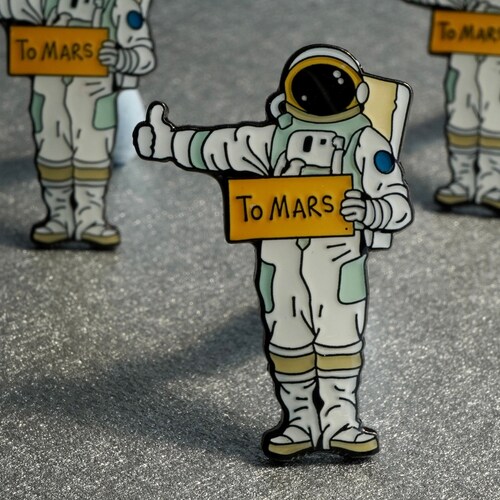 To Mars Astronaut Science Pin - Etsy