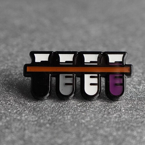 Asexual Ace Pride Feather Enamel Pin LGBT - Etsy