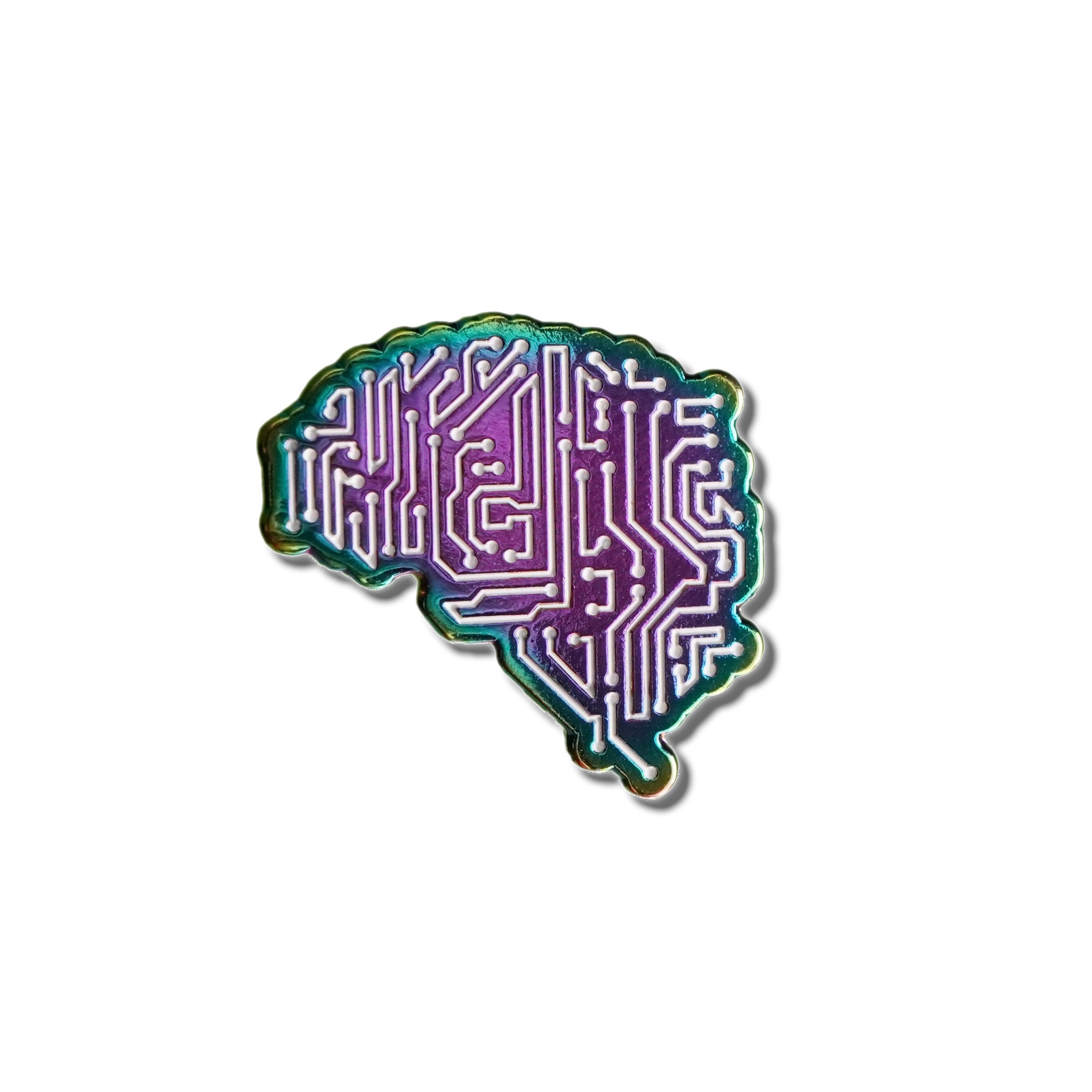 Artificial Intelligence Brain Pin Badge - Etsy