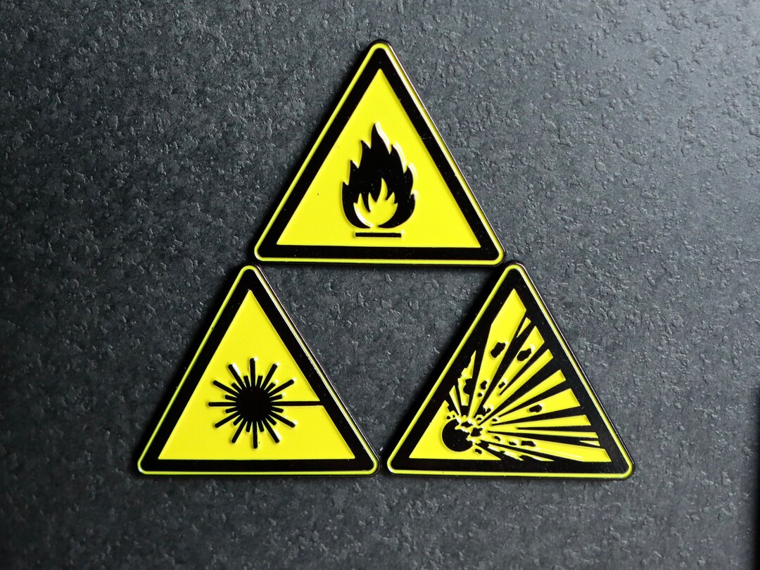 Warning Pack (3 Pins) - Etsy