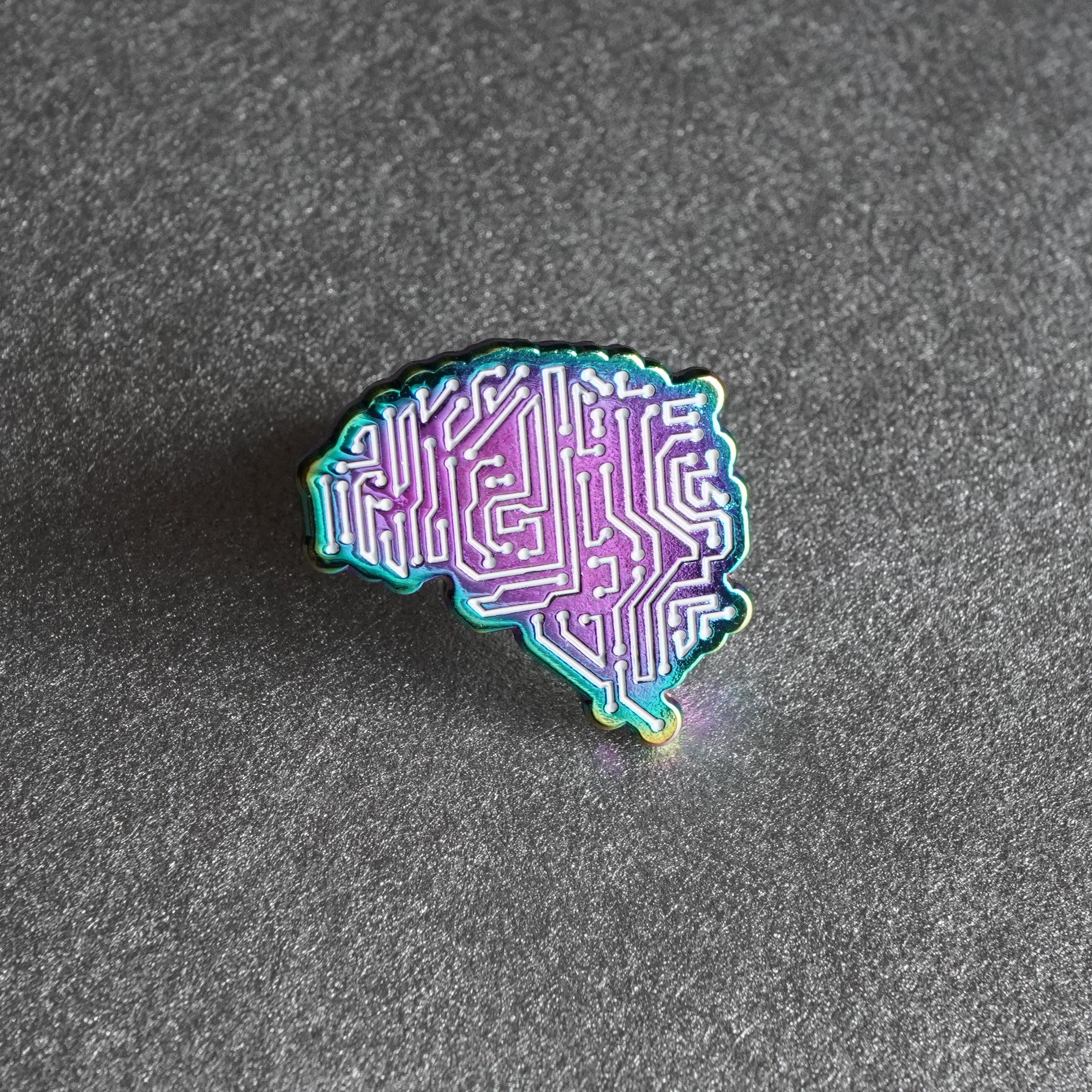Artificial Intelligence Brain Pin Badge - Etsy