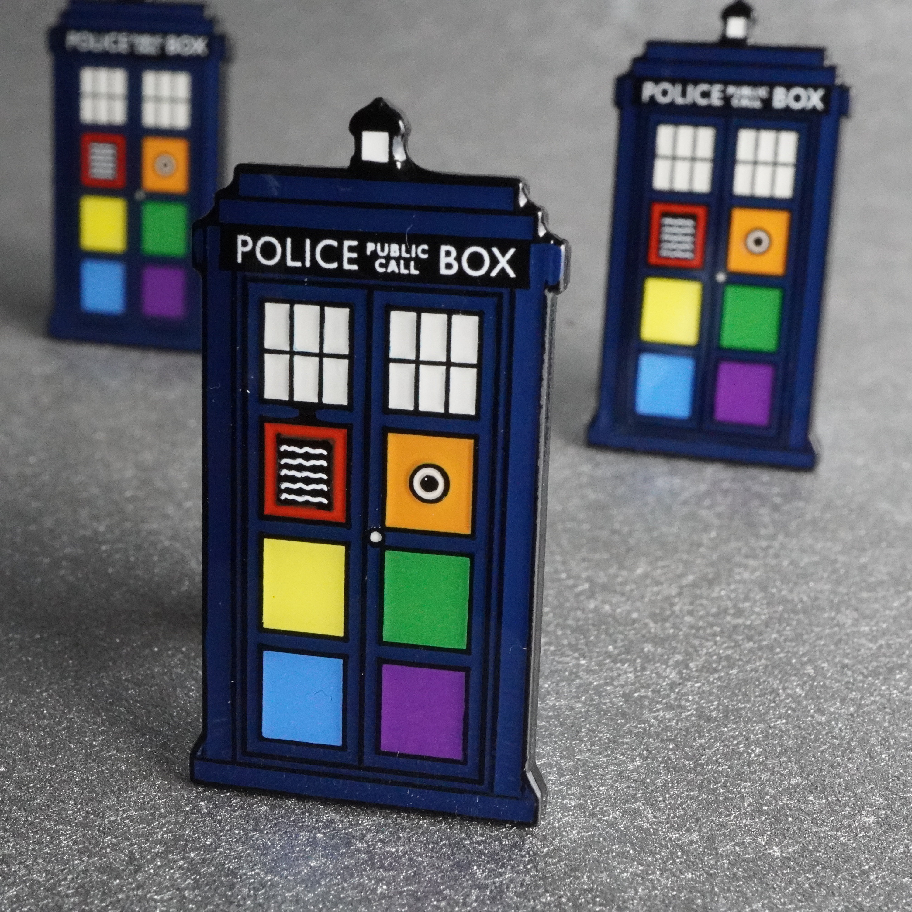 Pride Police Box. LGBT+ Rainbow - Etsy