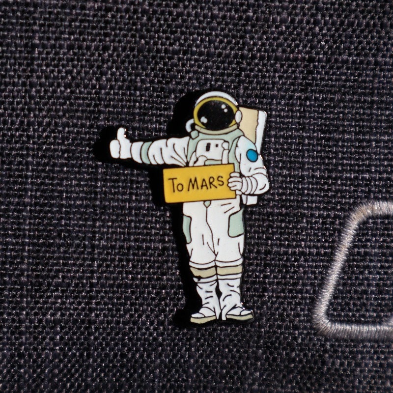 To Mars Astronaut Science Pin - Etsy
