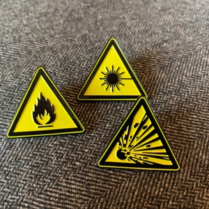 Warning Pack (3 Pins) - Etsy