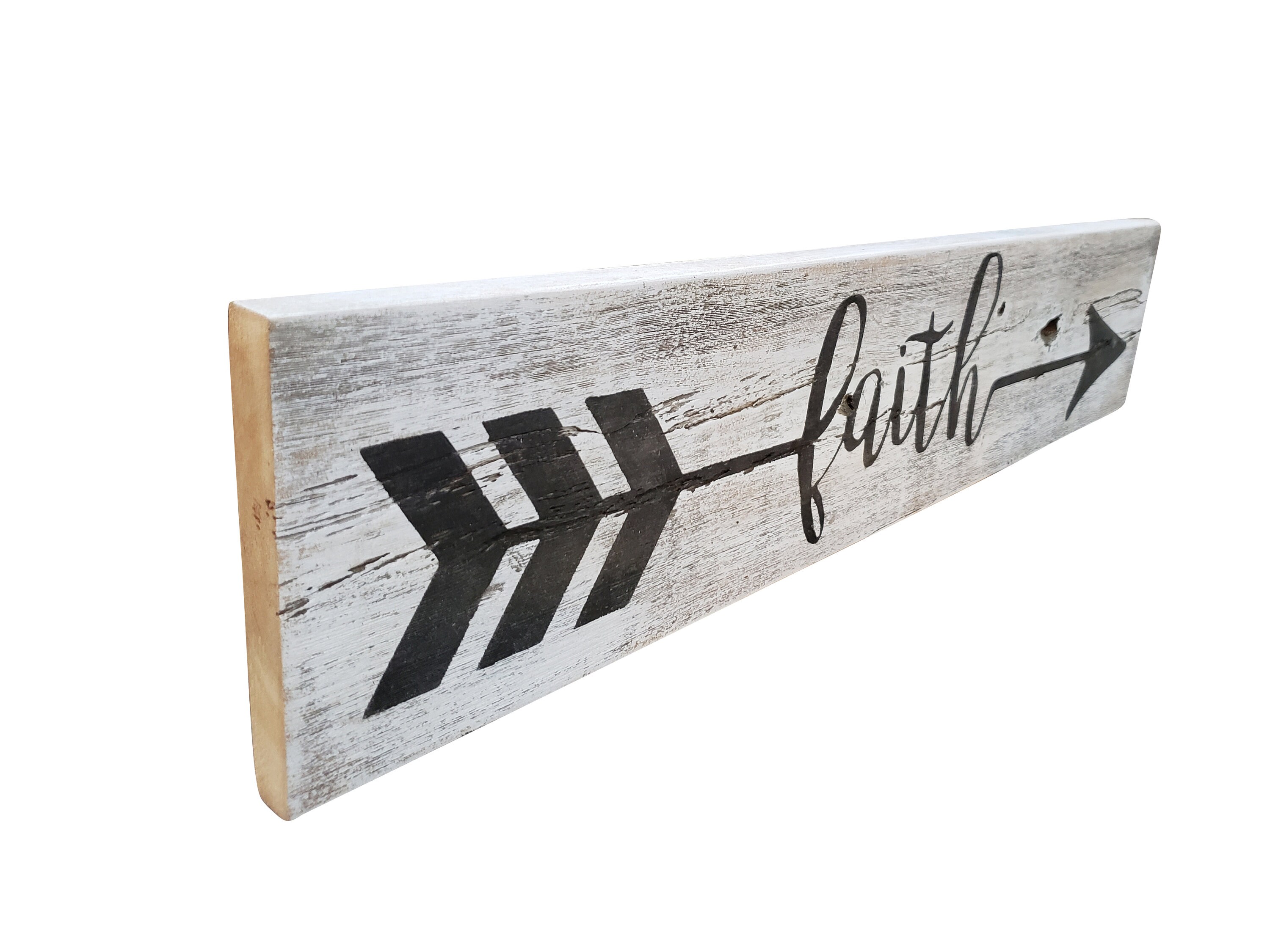 Faith Sign Rustic Reclaimed Wood - Farmhouse Style Fixer Upper Decor - Etsy