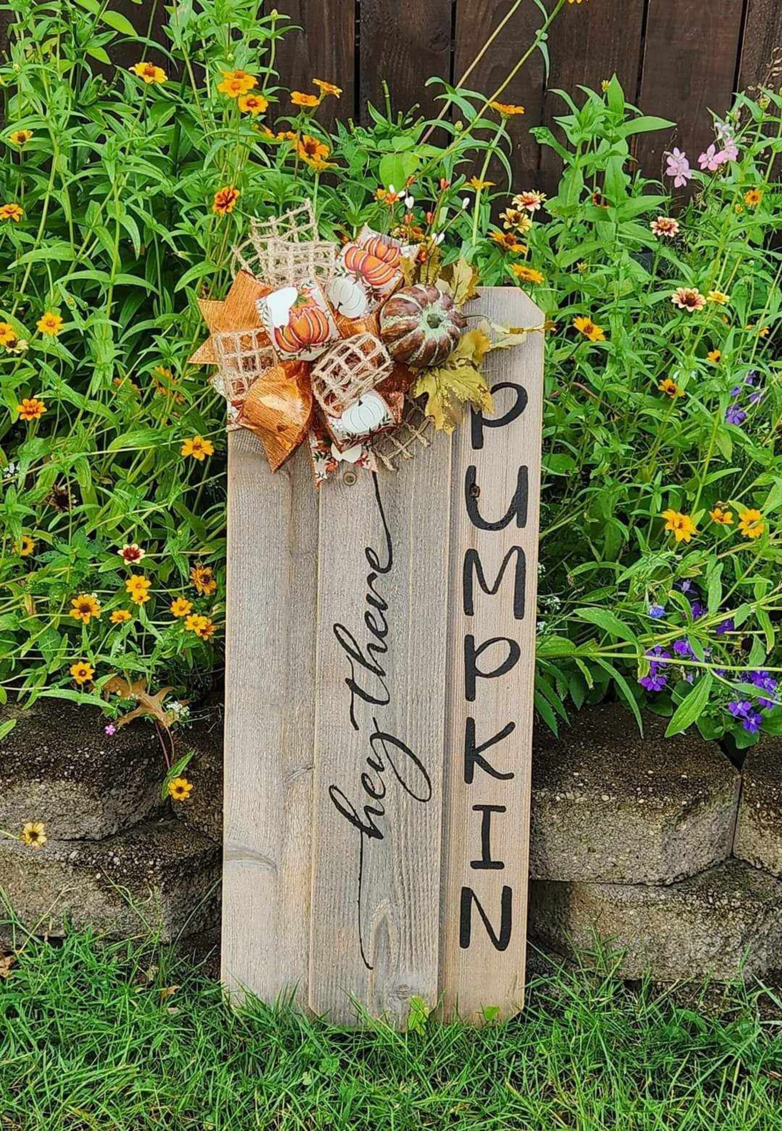 Rustic Blank Reclaimed Wood Pumpkin Sign, Fall Porch Decor - Etsy