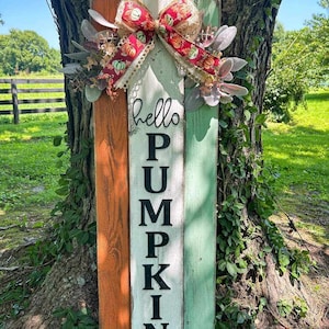 Rustic Blank Reclaimed Wood Pumpkin Sign, Fall Porch Decor - Etsy