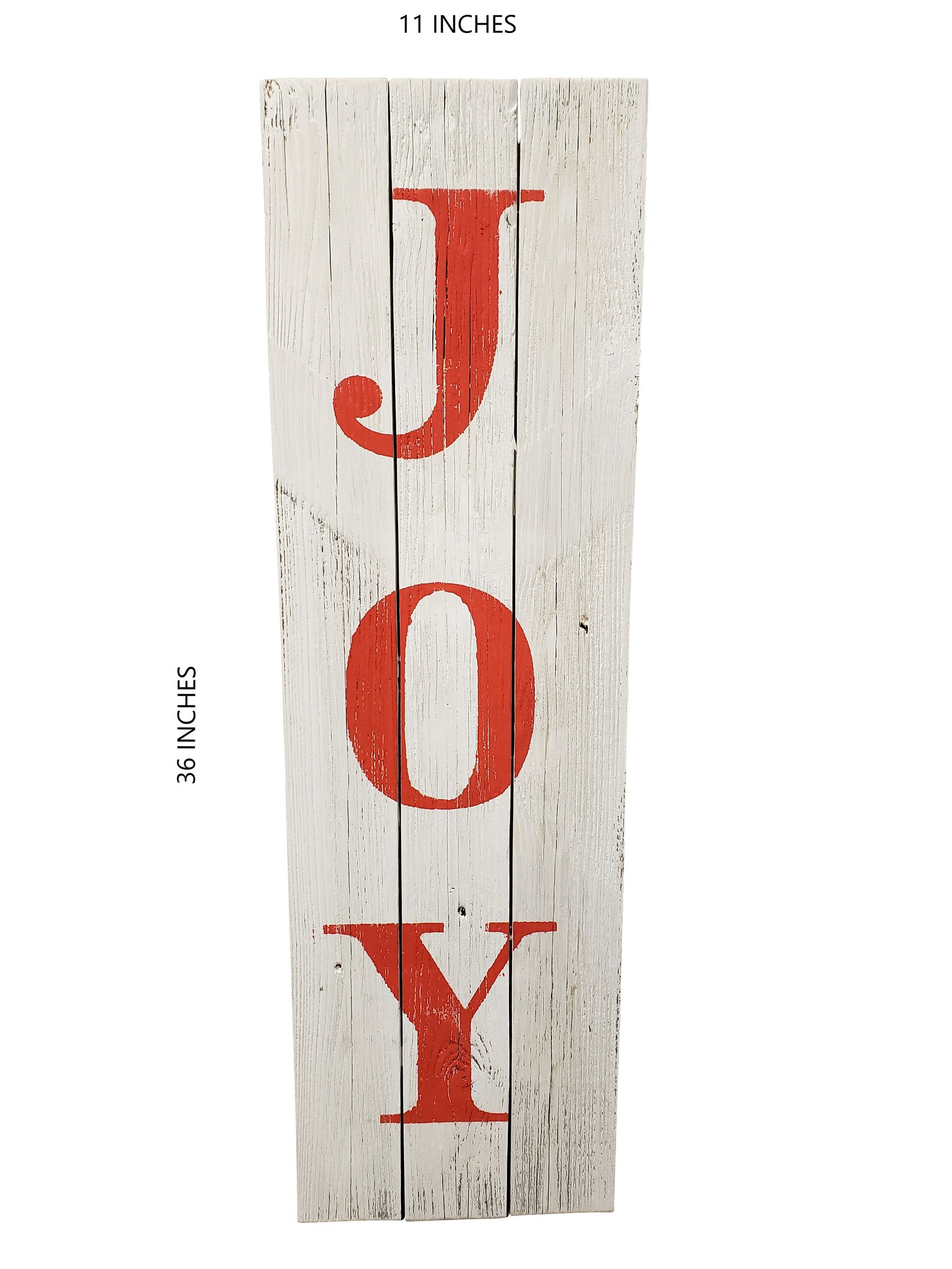 Rustic Wood Joy Christmas Sign for Porch or Wall Reclaimed | Etsy