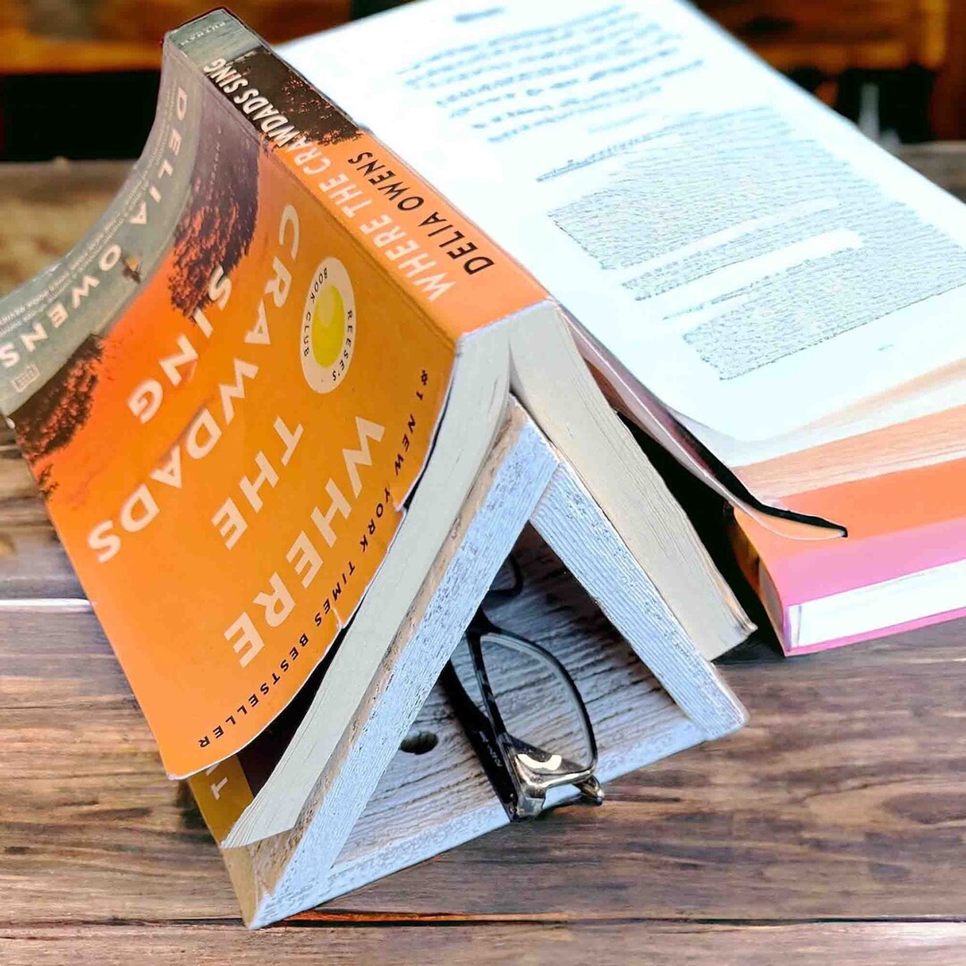 Book Stand Made From Reclaimed Wood (plain/customized) - Etsy