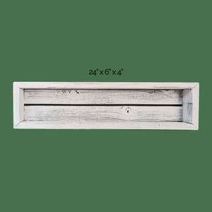 Reclaimed Wood Shadow Box With Wood Backing - Rustic Farmhouse Barnwood ...