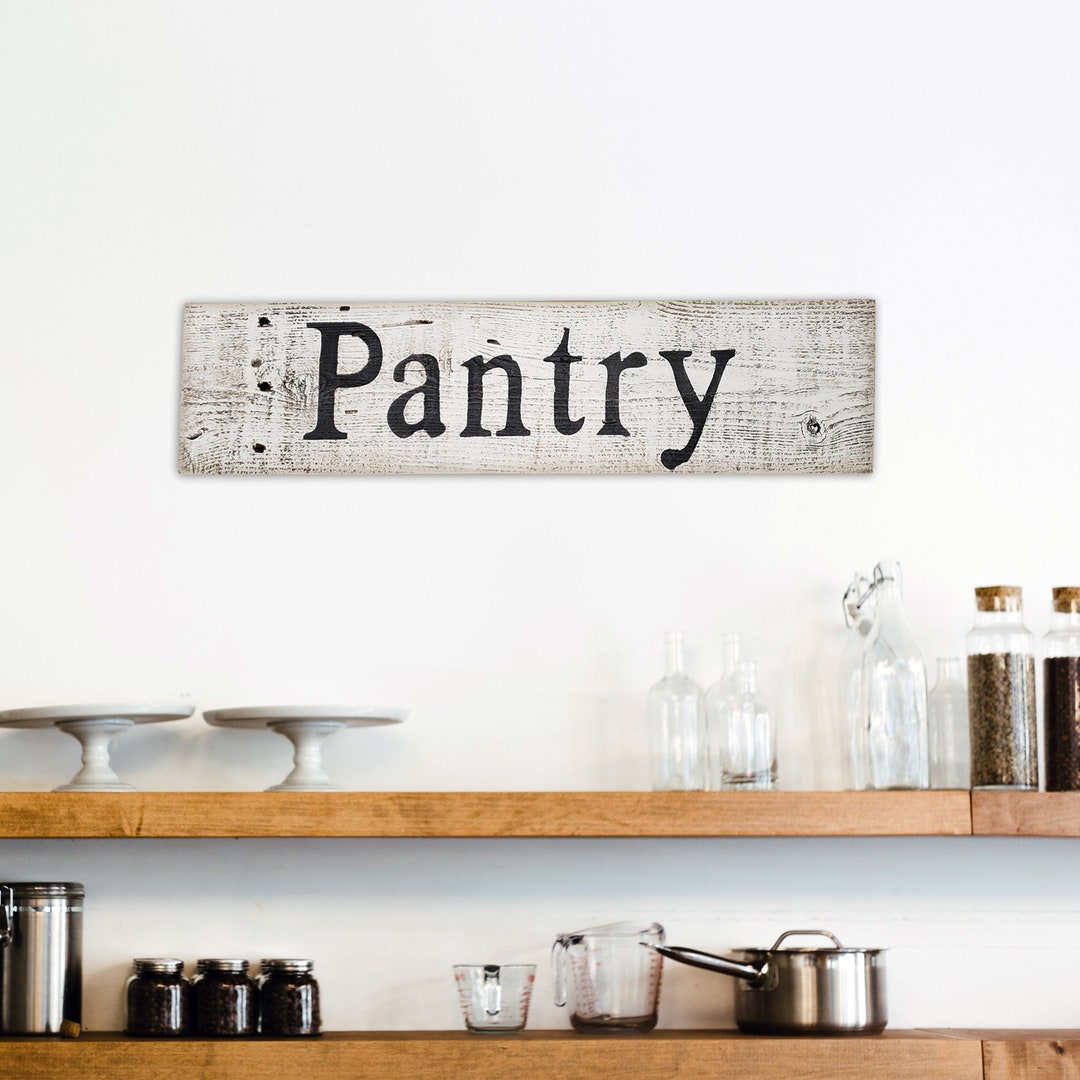Pantry Sign - Rustic Farmhouse Decor Sign- 100% Reclaimed Wood ...