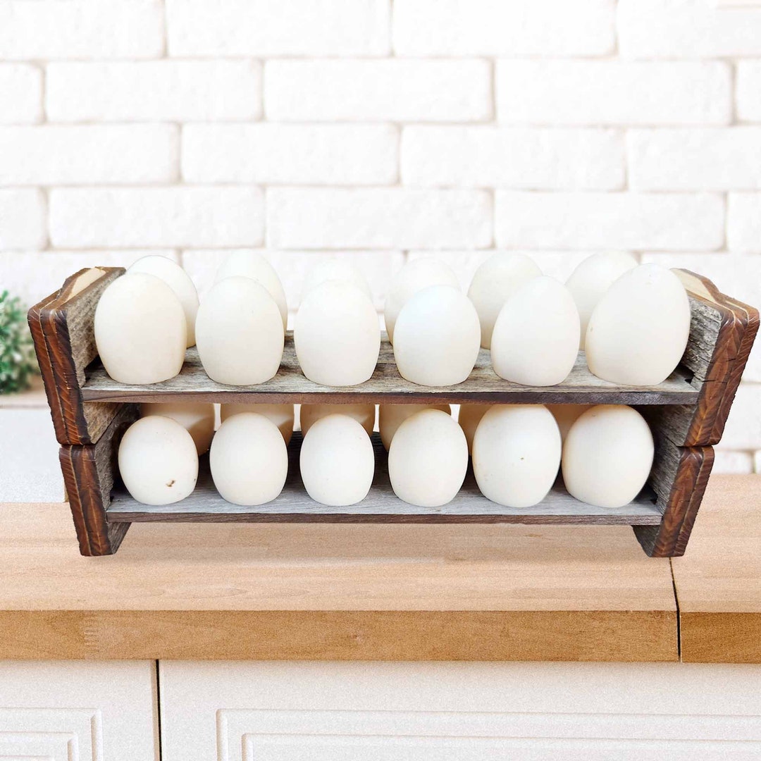 Egg Holder Tray- Countertop Stackable Egg Rack for Fresh Eggs - Etsy
