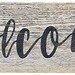 Wood Welcome Sign Made With Reclaimed Wood, Perfect for Farmhouse Style ...