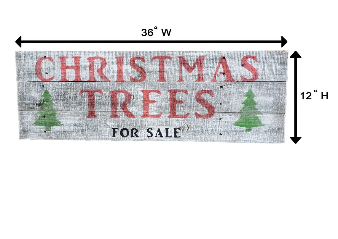 Christmas Tree for Sale Sign Reclaimed Rustic Wood - Etsy