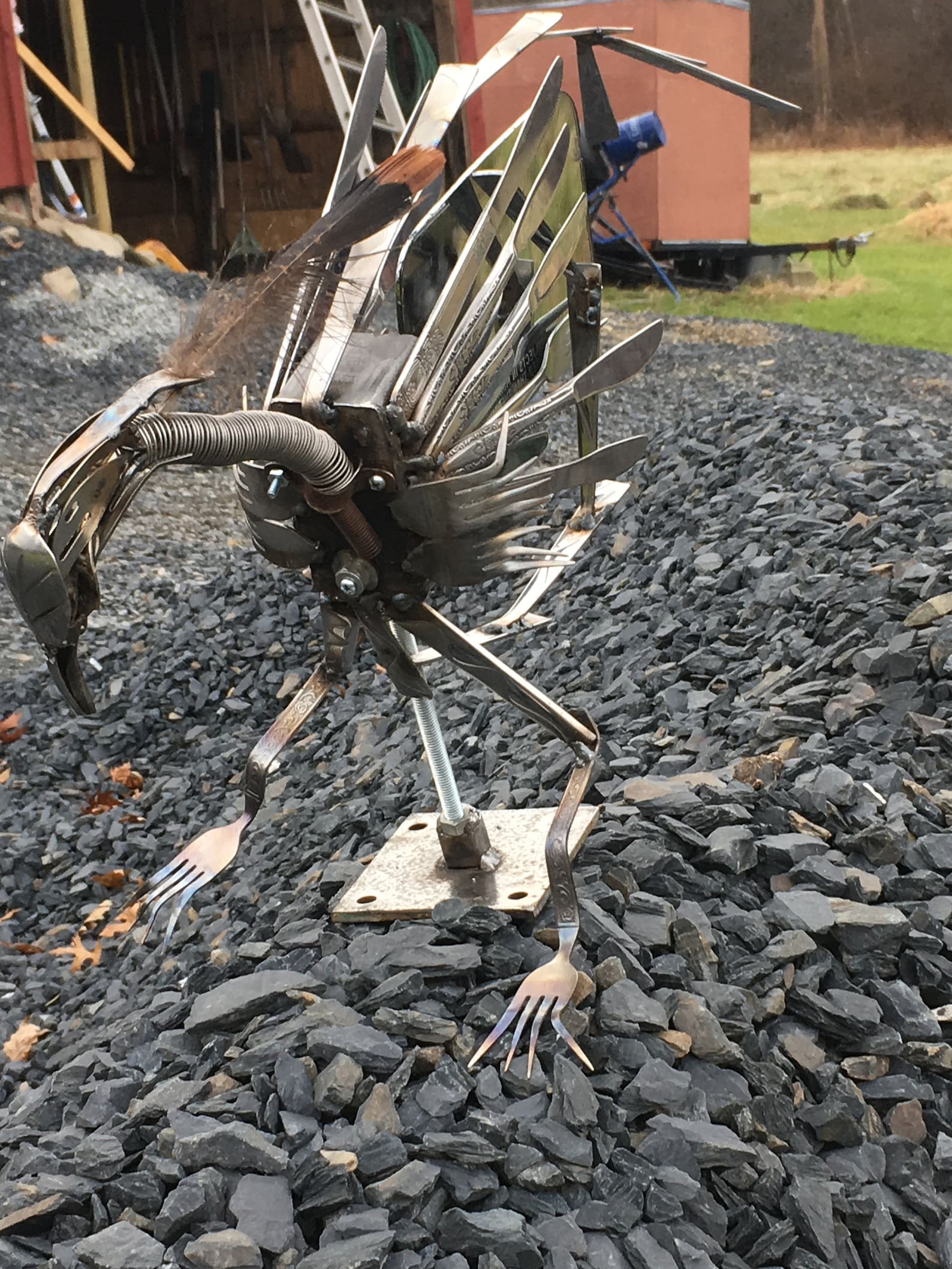 Lawn Art, Metal Sculpture, Welded Art, Bird Art, Unique Metal Art ...
