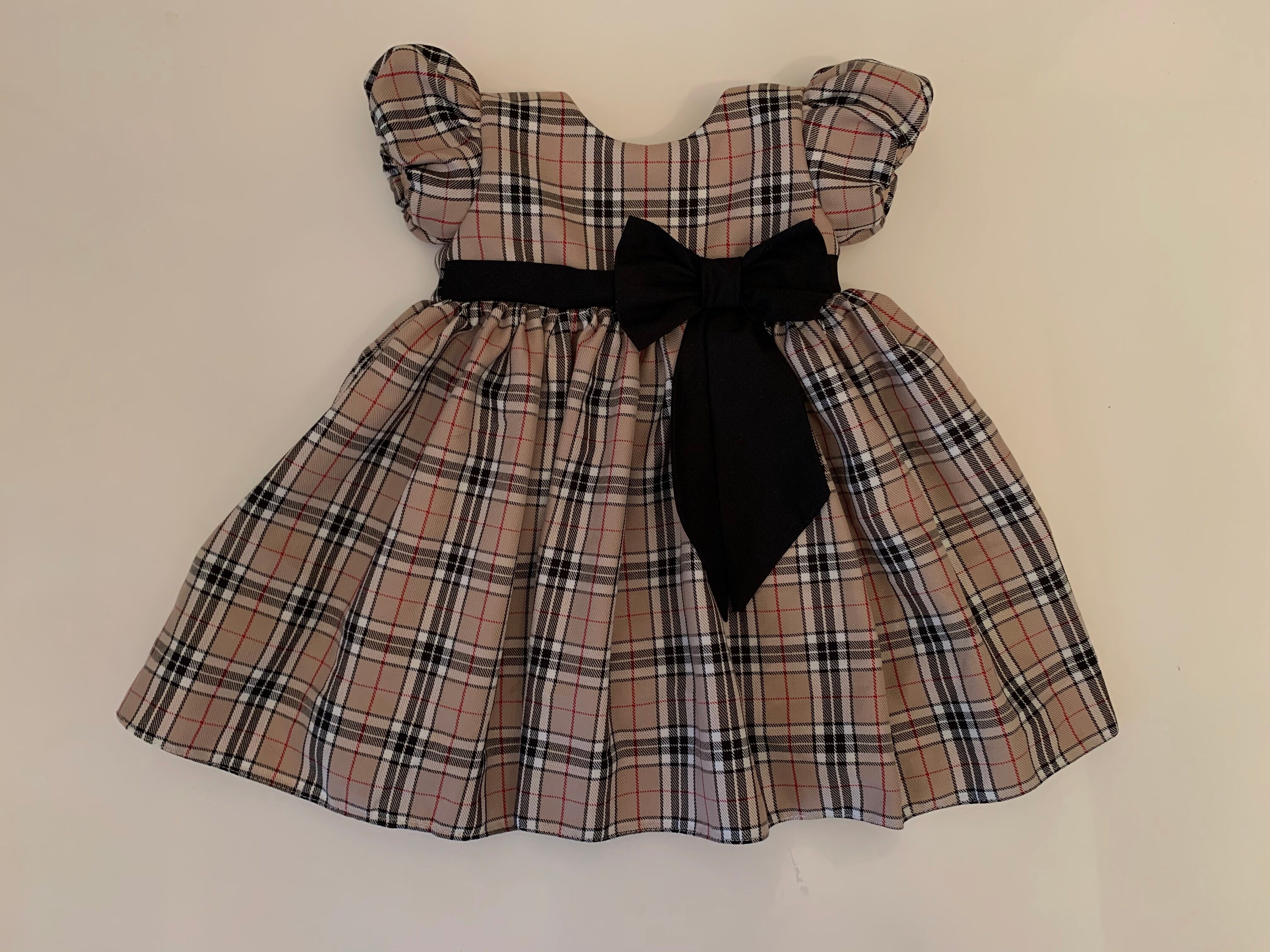 Caramel Thompson Tartan Dress Set-baby Dress-christmas - Etsy UK