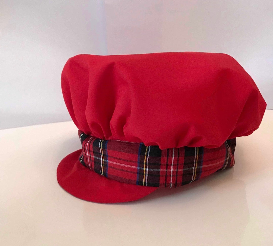 Baker Boy Hat Boys Hat Baby Hat Tartan Hat Baby Cap Red - Etsy