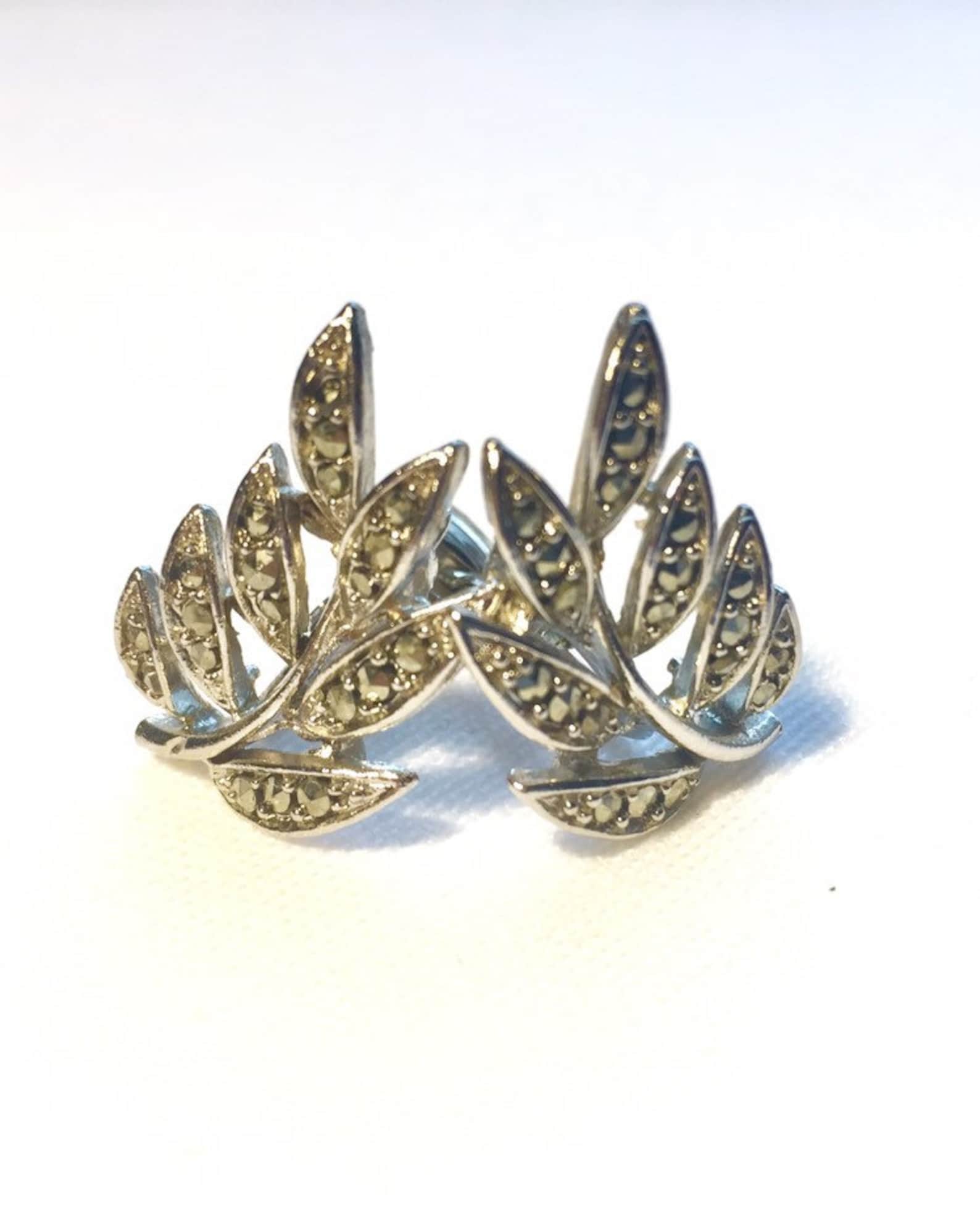 Vintage Lisner Leaf Earrings. Lisner Collector. Clip on Earrings ...