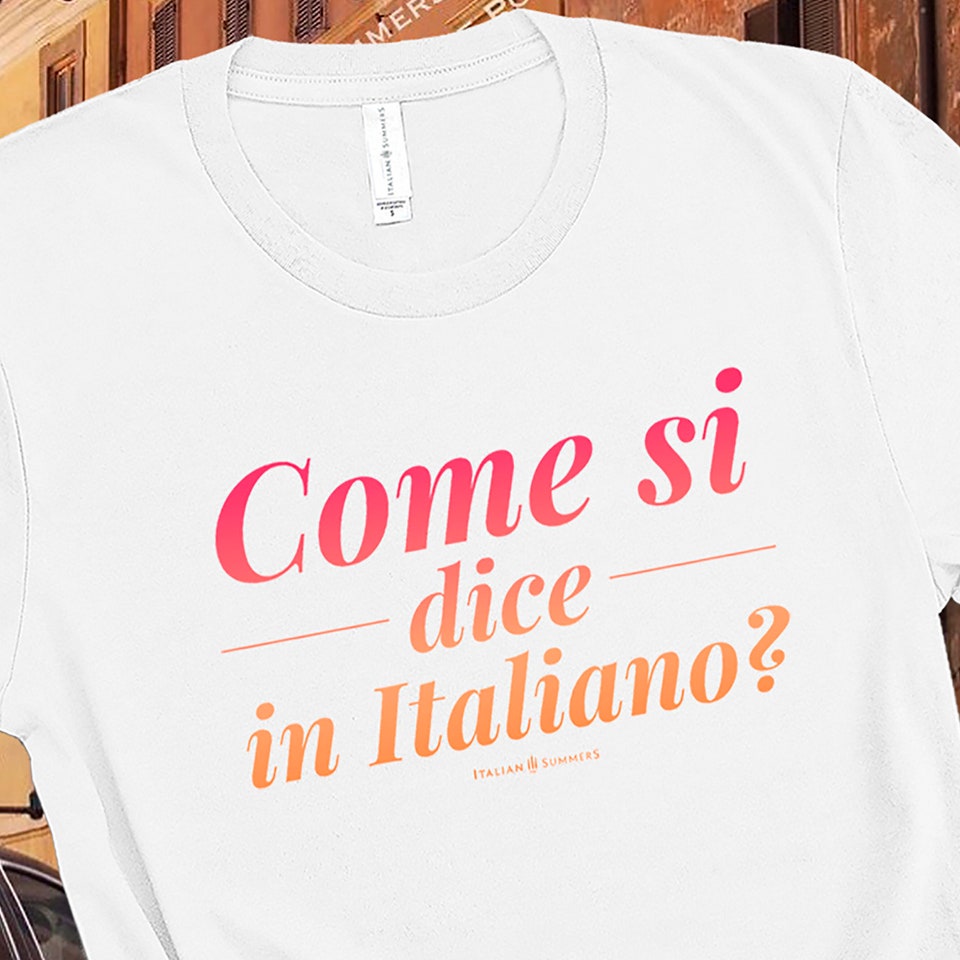Come Si Dice In Italiano Designed & Sold By Irene Lim