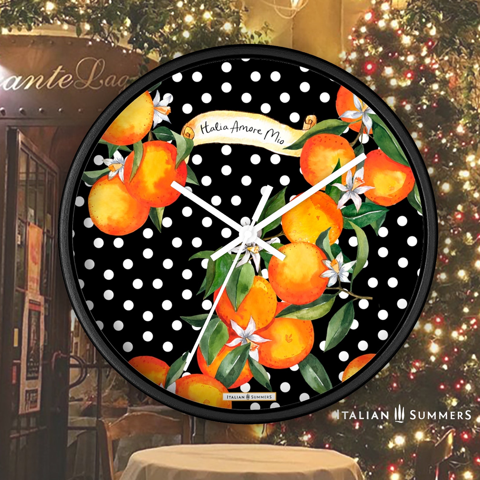 Wall Clock SICILIAN GARDEN Italian Wall Clock Sicily - Etsy