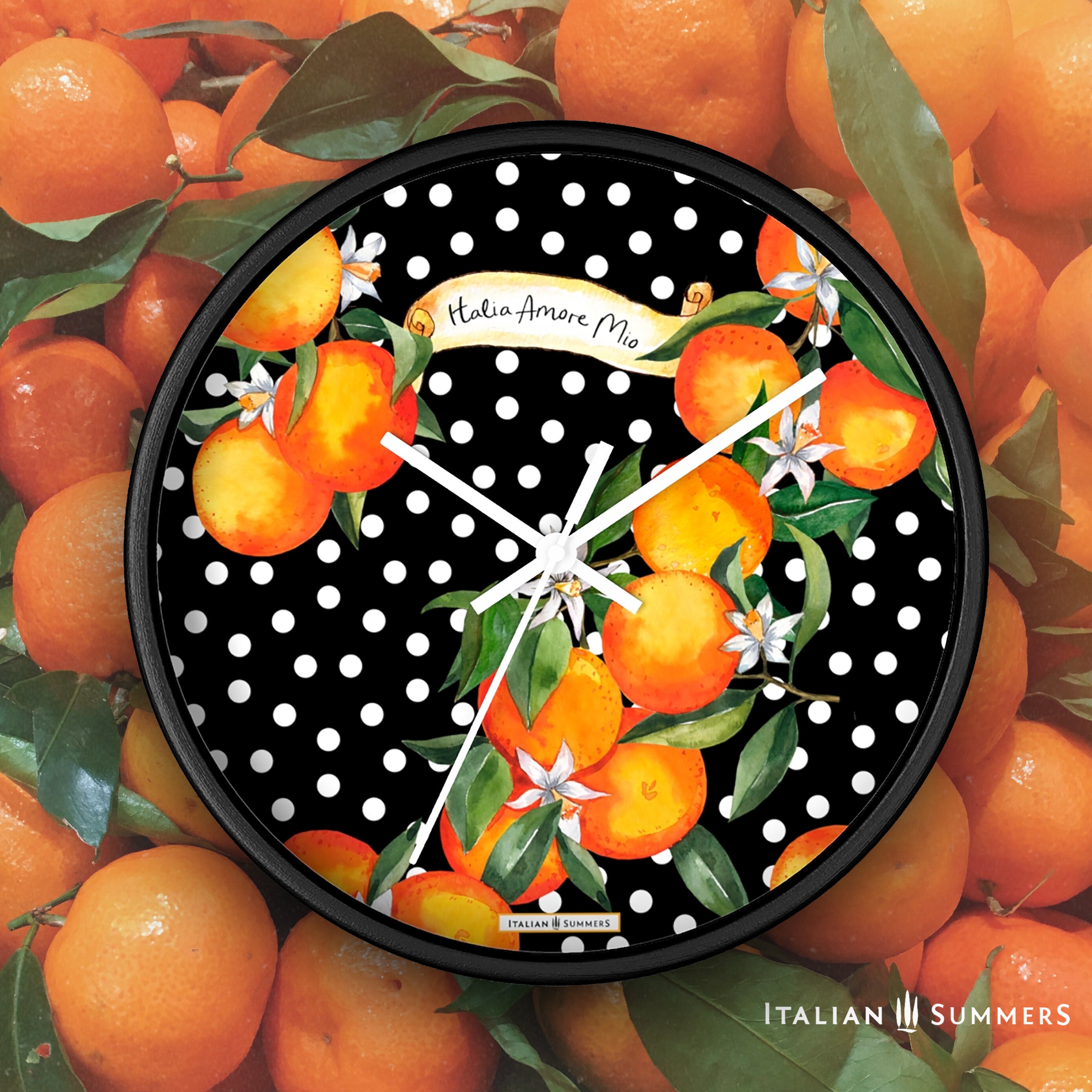 Wall Clock SICILIAN GARDEN Italian Wall Clock Sicily - Etsy