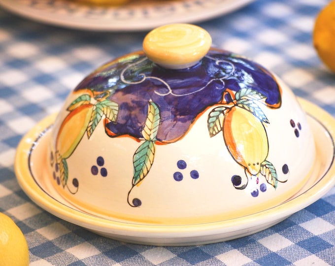 Vintage Butter Dish From the Amalfi Coast, Amalfi Coast Ceramic, Amalfi ...