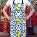 Apron Blue Tiles and Amalfi Lemons, Italy Apron, Italian Apron, Italy ...