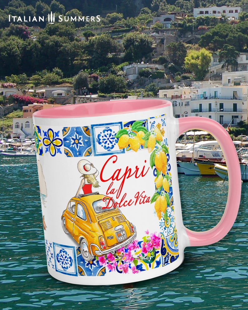 Mug Capri La Dolce Vita Capri Mug Capri Beach Capri Lovers | Etsy