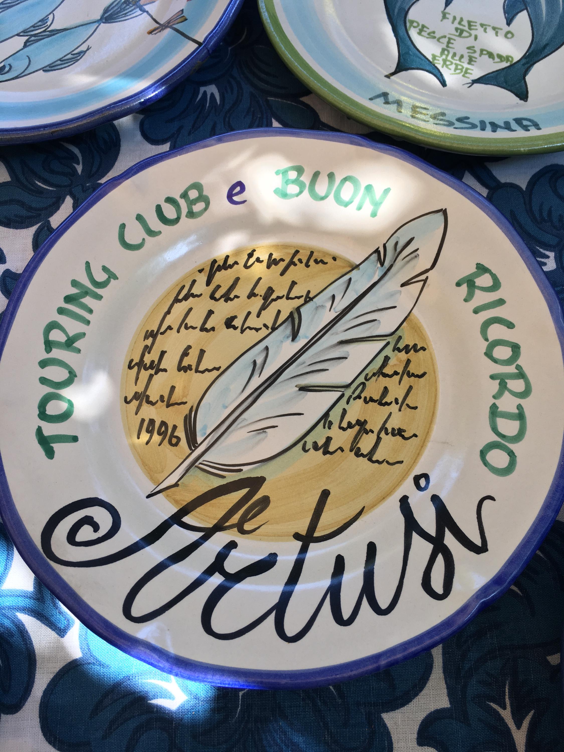 Italian Buon Ricordo, Vintage Italian Restaurant Plates, Updated 02.03. ...