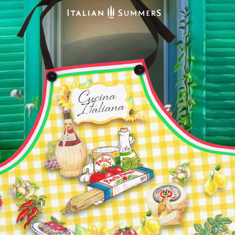 Apron CUCINA ITALIANA Italian apron Italian gift Italy | Etsy