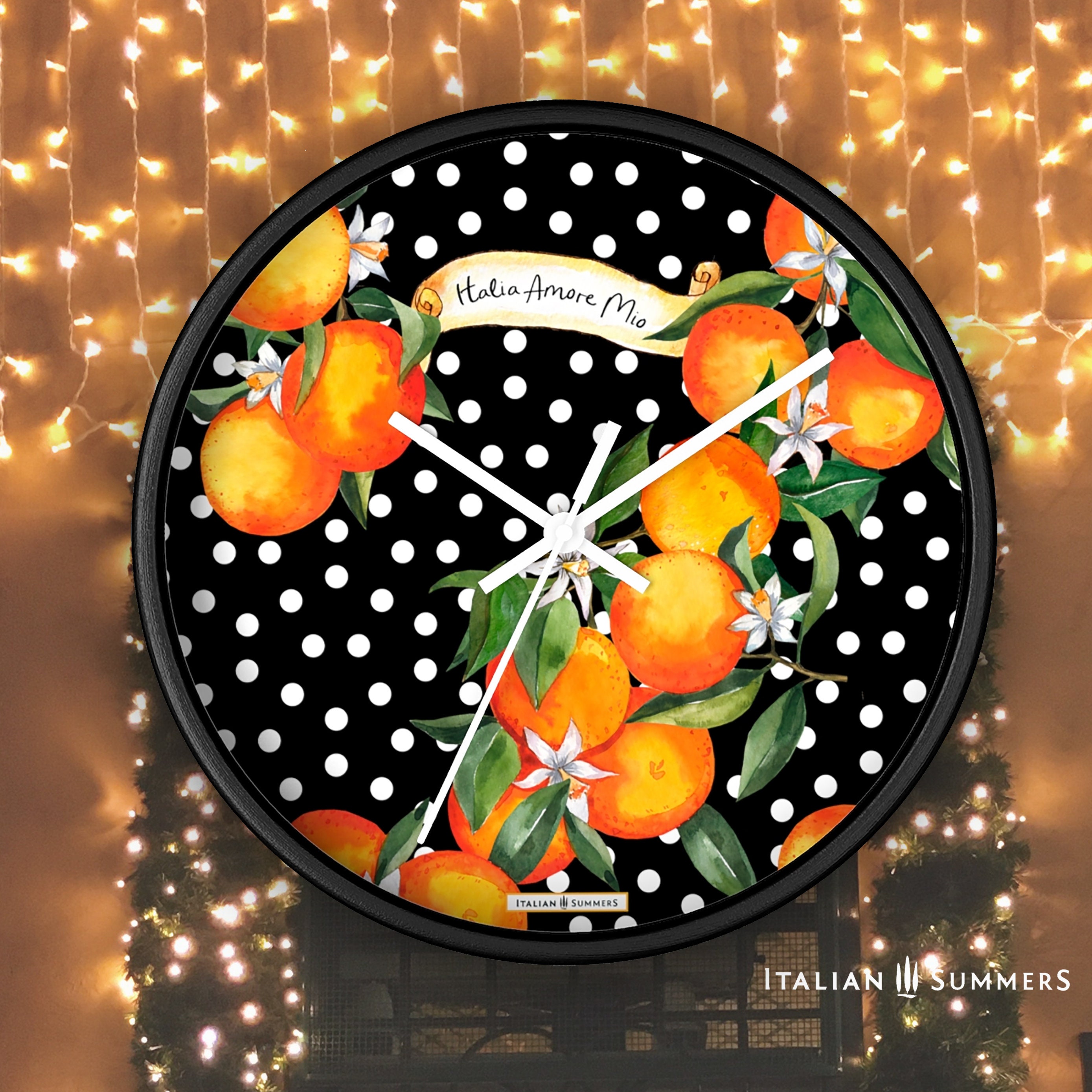 Wall Clock SICILIAN GARDEN Italian Wall Clock Sicily - Etsy