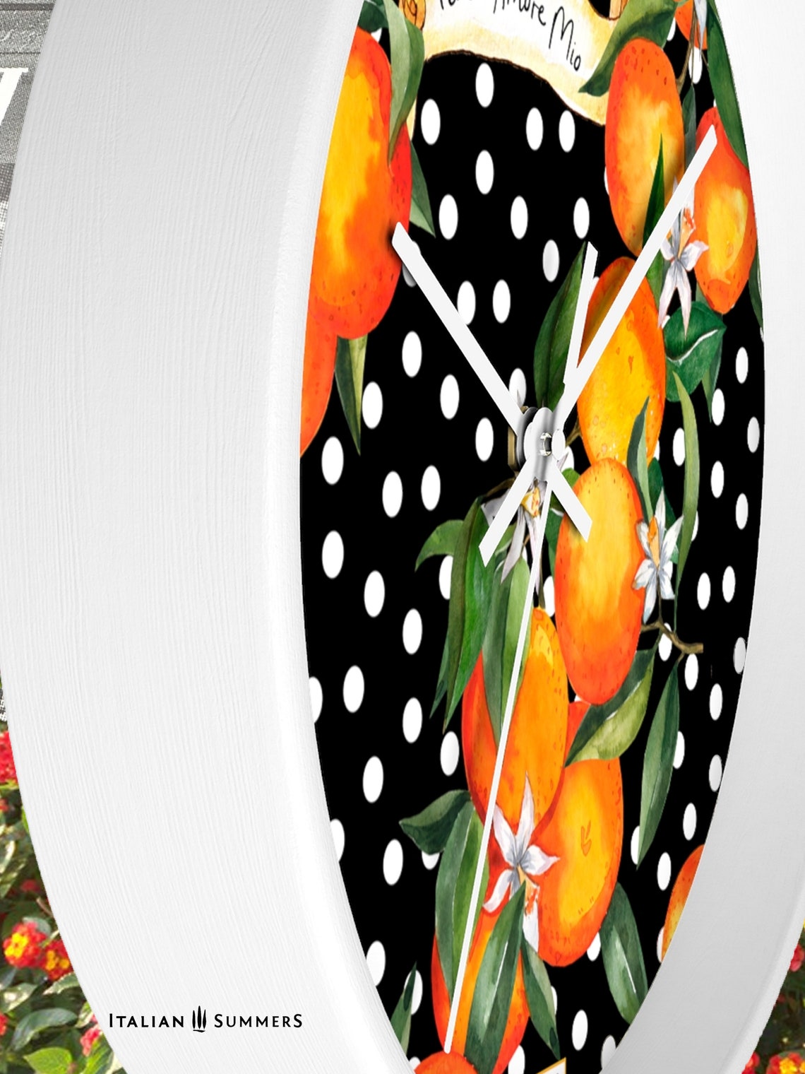 Wall Clock SICILIAN GARDEN Italian Wall Clock Sicily - Etsy