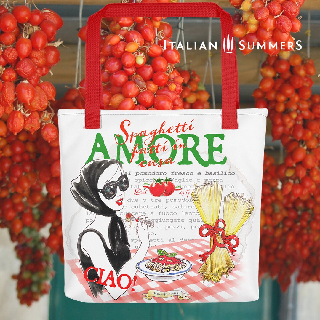 VIVA LA PASTA Tote | Italy Tote, Italian Food Lovers, Cucina Italiana ...