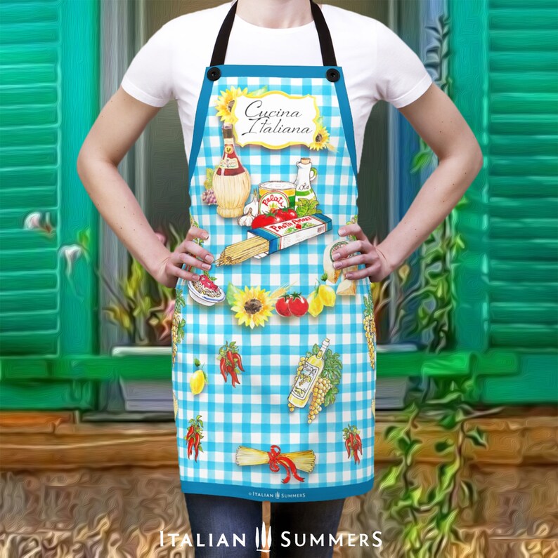 Apron CUCINA ITALIANA Italian apron Italian gift Italy | Etsy