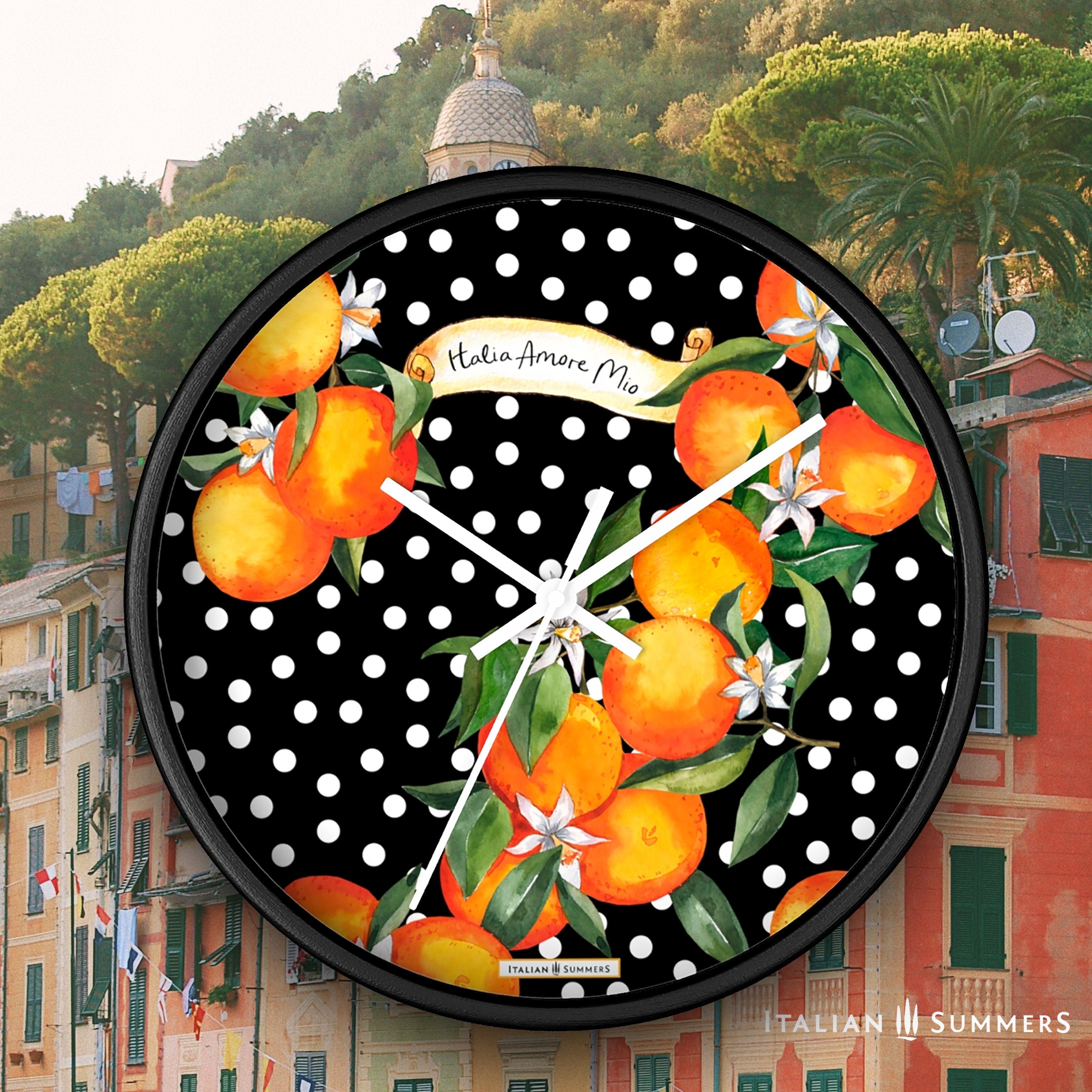 Wall Clock SICILIAN GARDEN Italian Wall Clock Sicily - Etsy