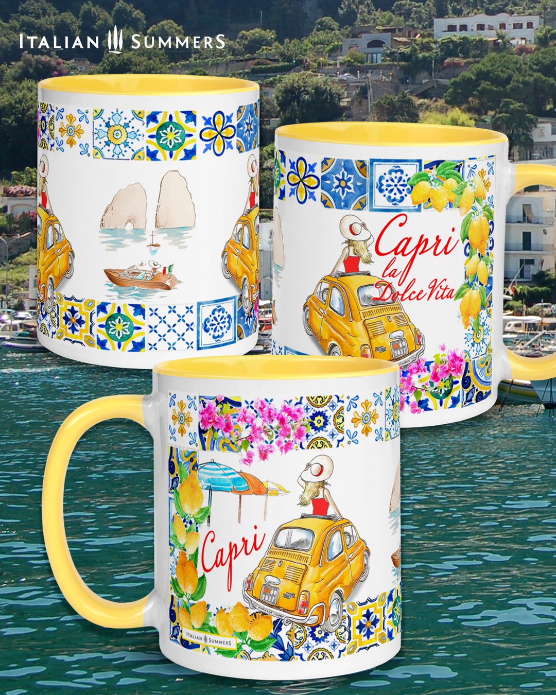 Mug Capri La Dolce Vita, Capri Mug, Capri Beach, Capri Lovers, Italy ...