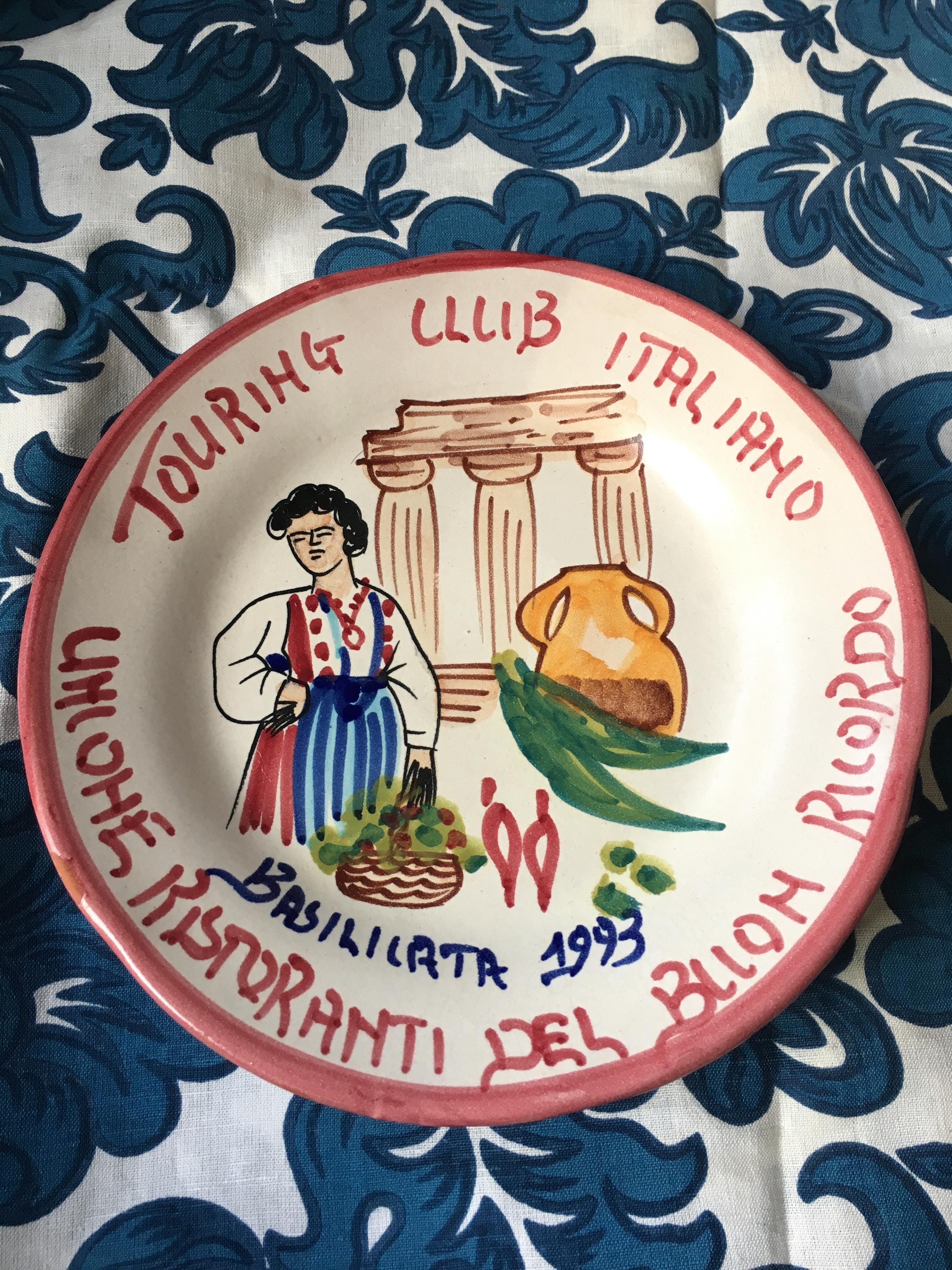 Italian Vintage Buon Ricordo Plates, Updated 24.01.25 Vintage Italian ...