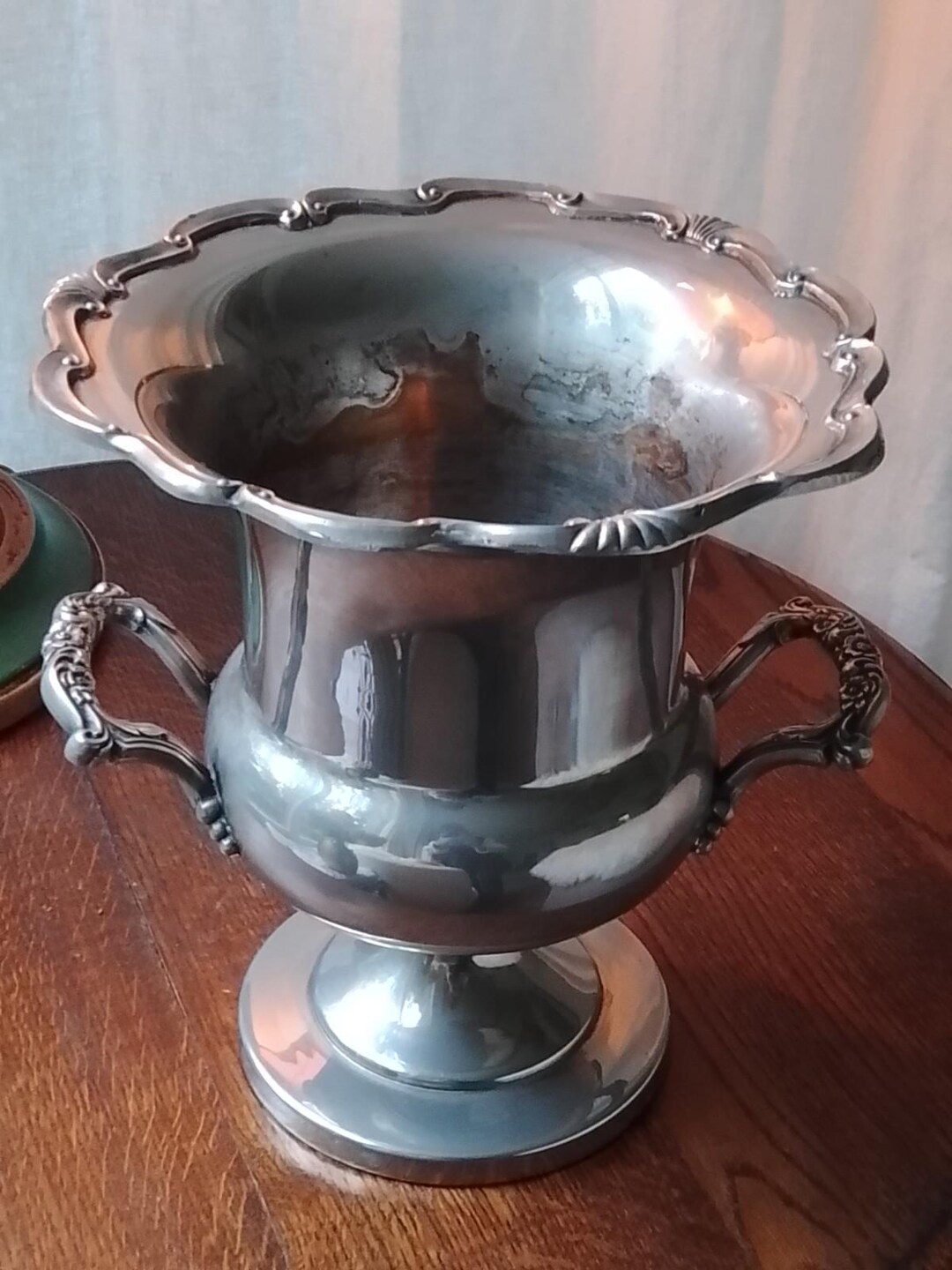 Antique Ice Bucket Silver Plated Champagne Chiller, Italian Bar Ice ...