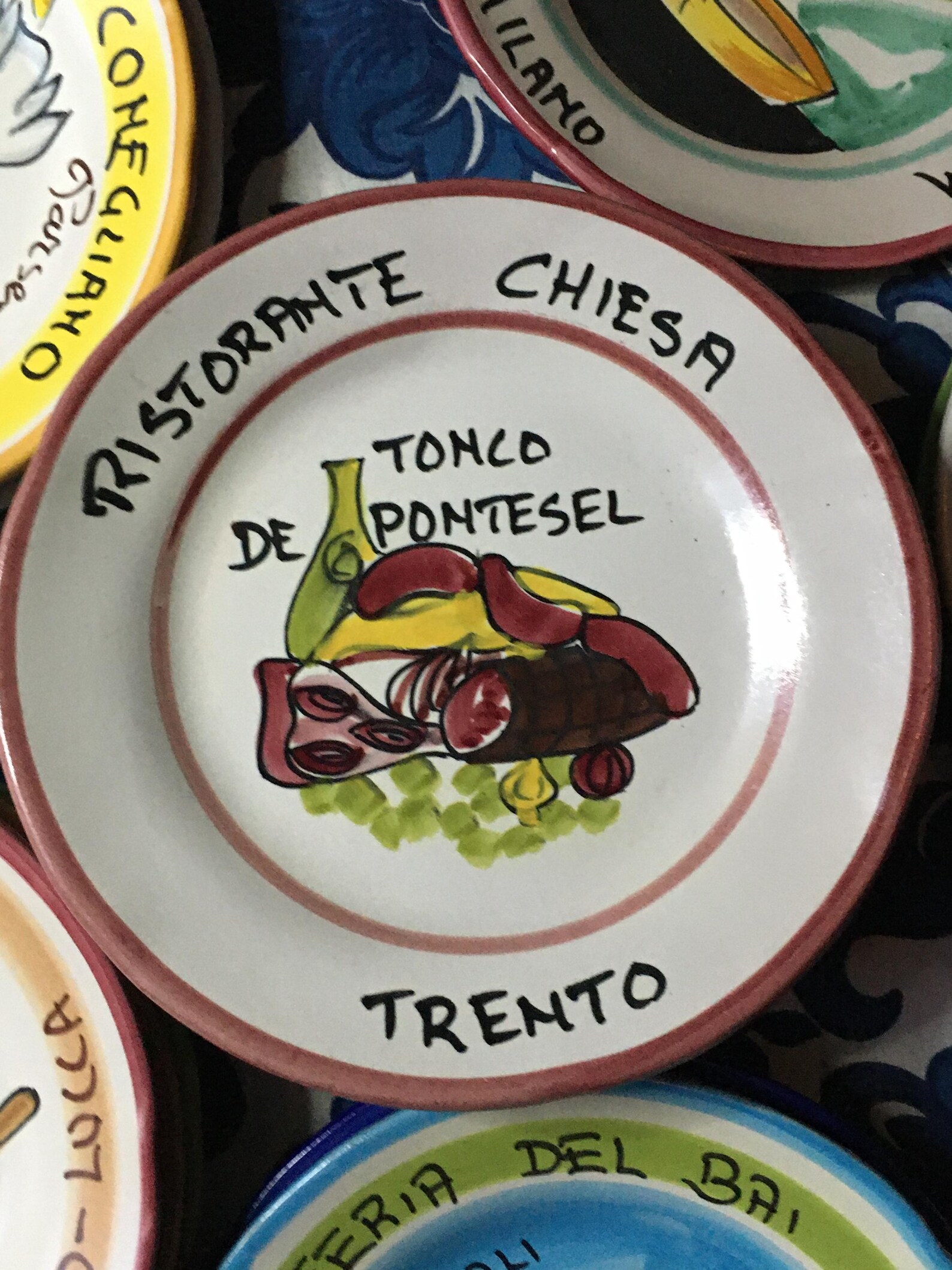 Italian Vintage Buon Ricordo Plates, Updated 24.01.25 Vintage Italian ...