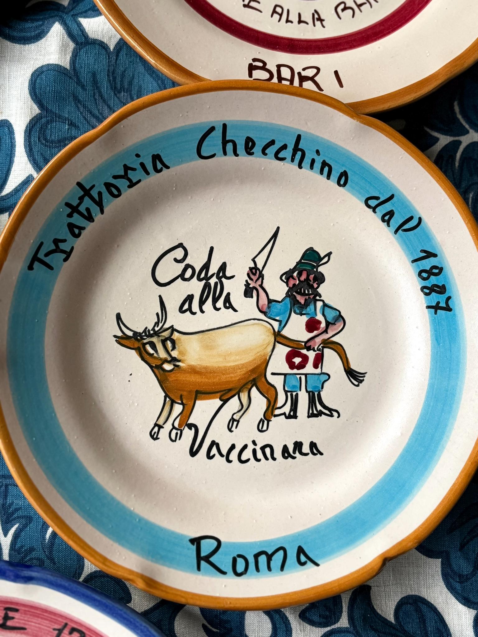 Vintage Italian Restaurant Plate – Hand-painted Ceramic From Vietri Sul ...
