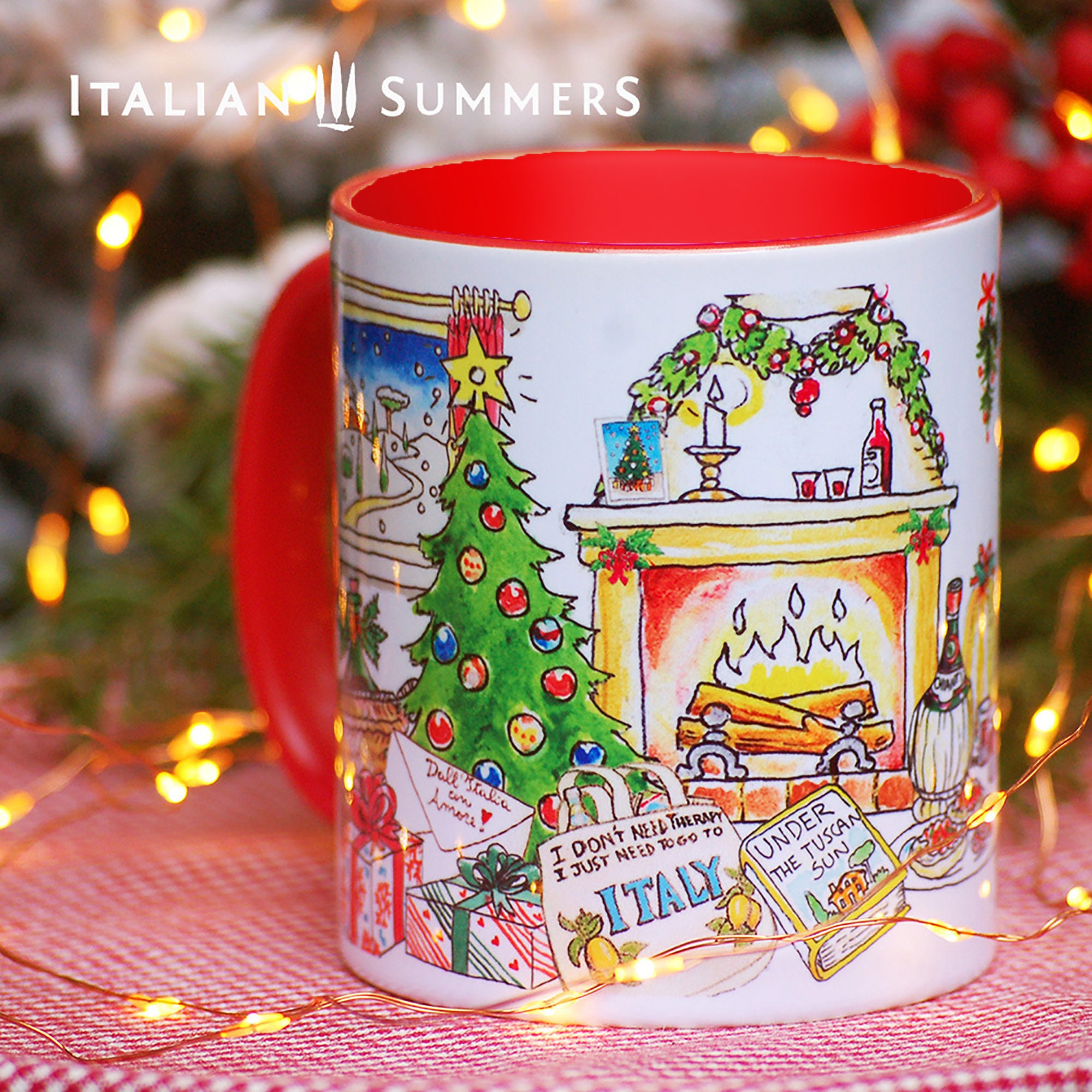 Italian Christmas Mug: Dear Santa, I Just Want to Go to Italy - Etsy