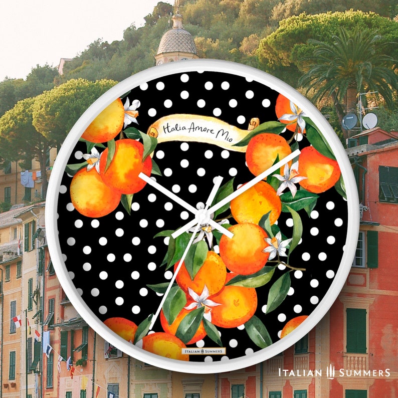 Wall Clock SICILIAN GARDEN Italian Wall Clock Sicily - Etsy