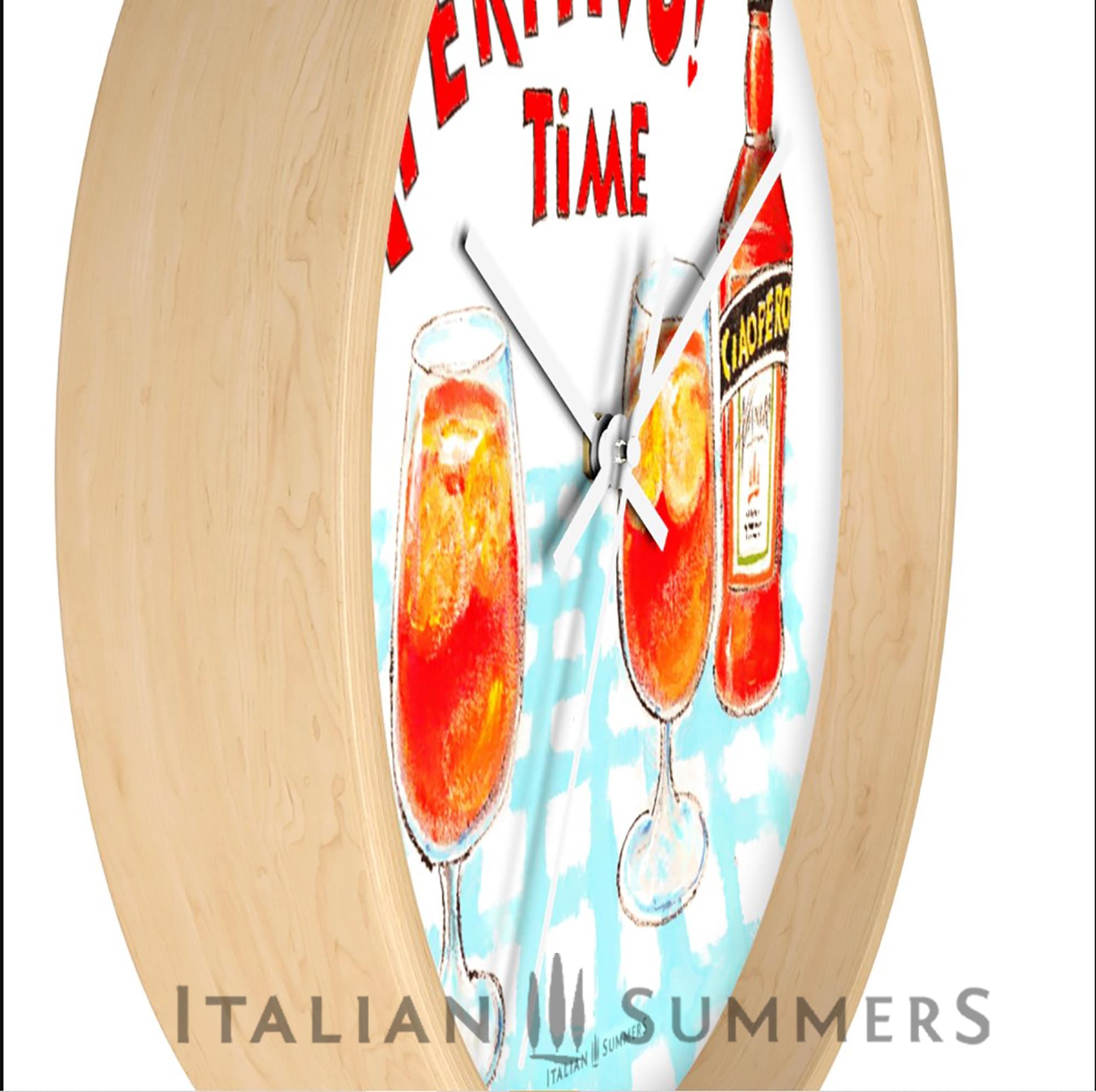 Wall Clock APERITIVO TIME Italian Wall Clock Aperol Spritz - Etsy