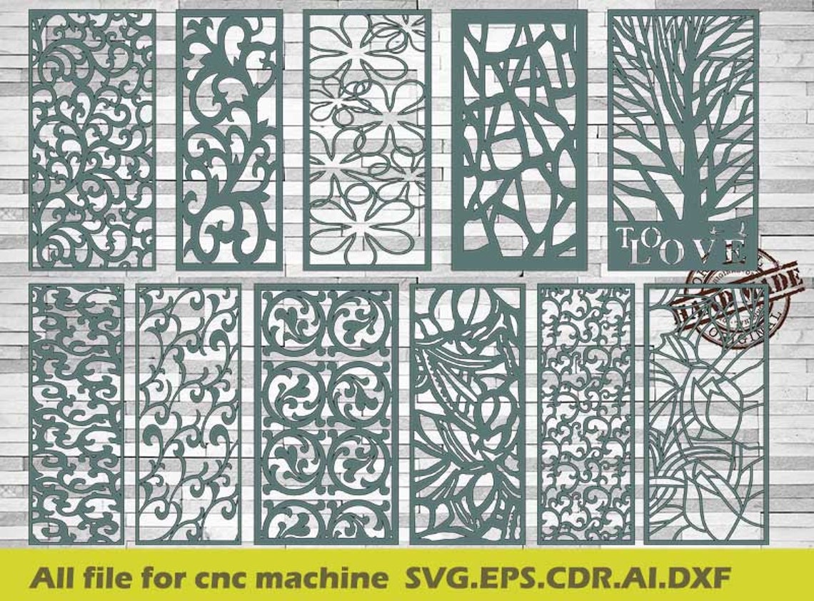 11 DXF,SVG Motif Porte Et Garde-corps Carte Invitation Shop File Svg ...