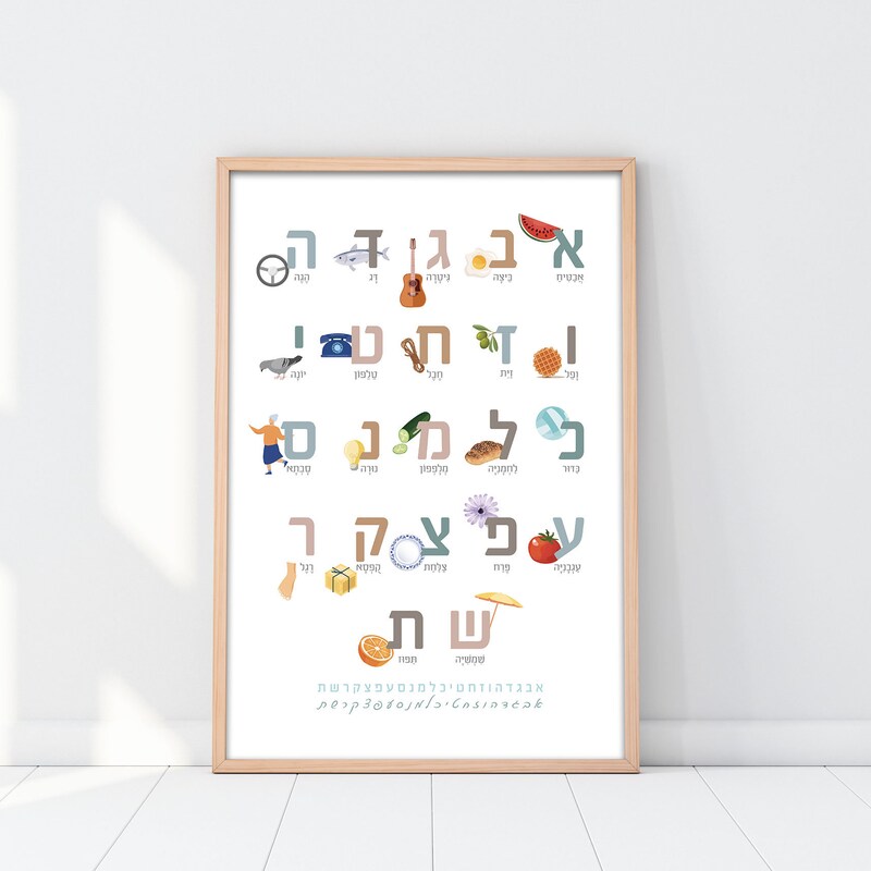 Hebrew Alphabet - Etsy